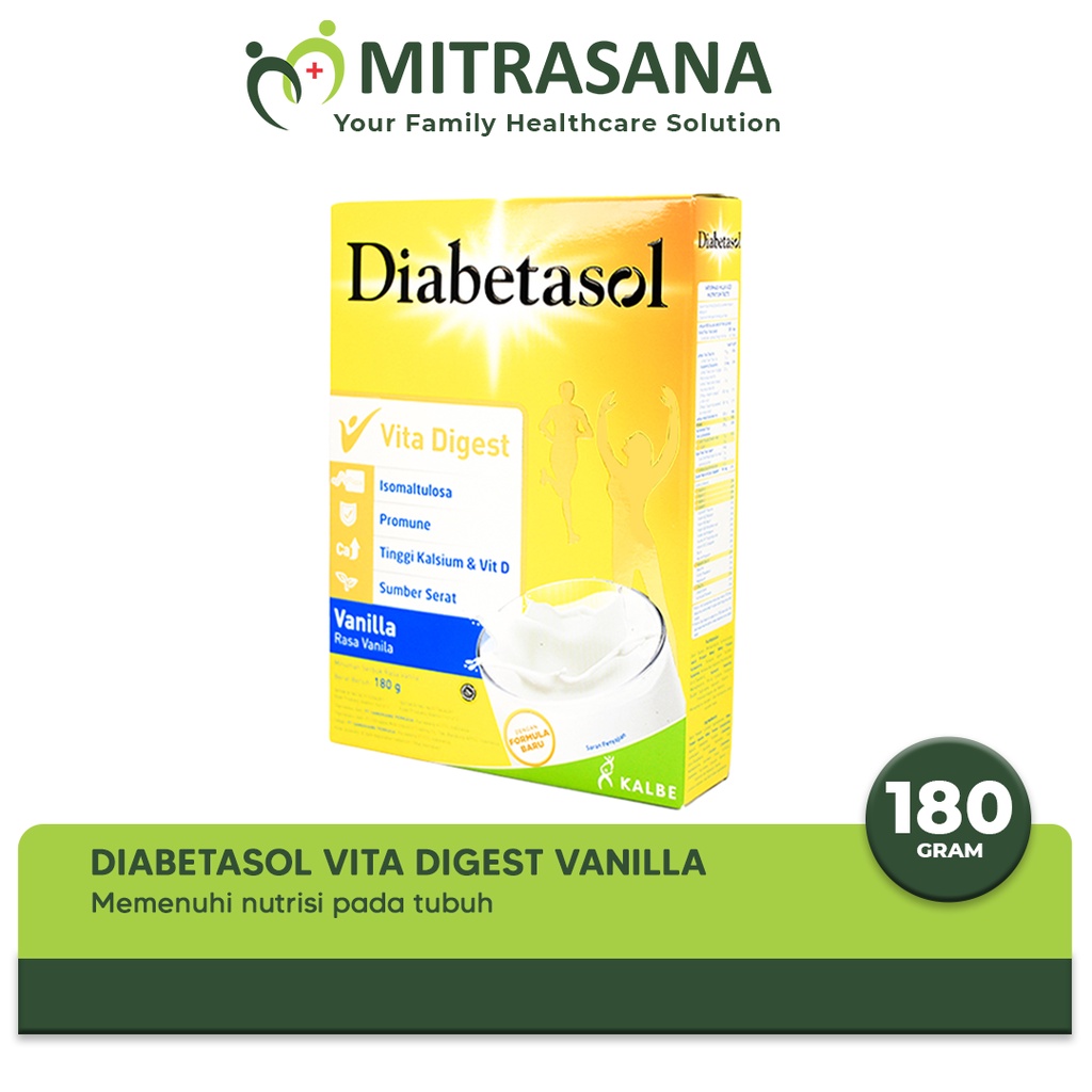 Jual Diabetasol Vita Digest Vanilla 180gr | Shopee Indonesia