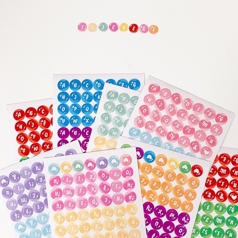 Jual Sticker alphabet / sticker huruf aesthetic abjad stiker | Shopee ...