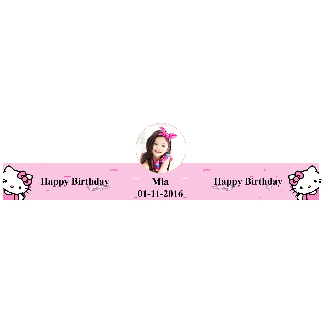 Jual topi ulang tahun costume (isi 10 pcs) design 2 foto anak atau ...