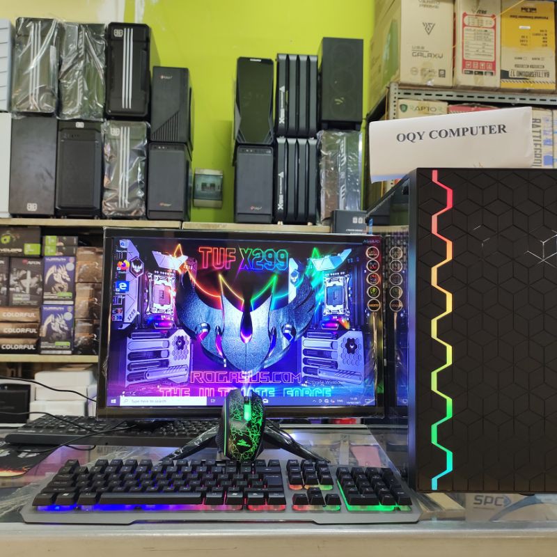 Jual pc gaming fullset core i5 10400f vga 1050 ti ssd 128gb ram 16 gb ...