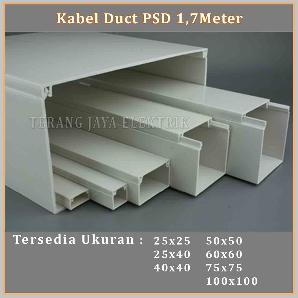 Kabel Protector /Kabel Ducting / Kabel Duct PSD 1.7 Meter | Shopee ...