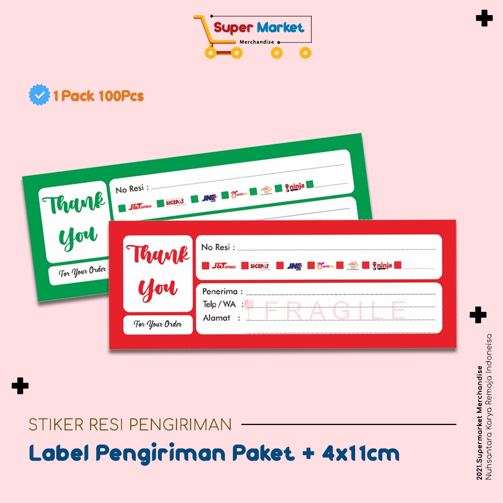Jual Stiker Label Resi Pengiriman / Sticker Pengiriman Online Shop ...