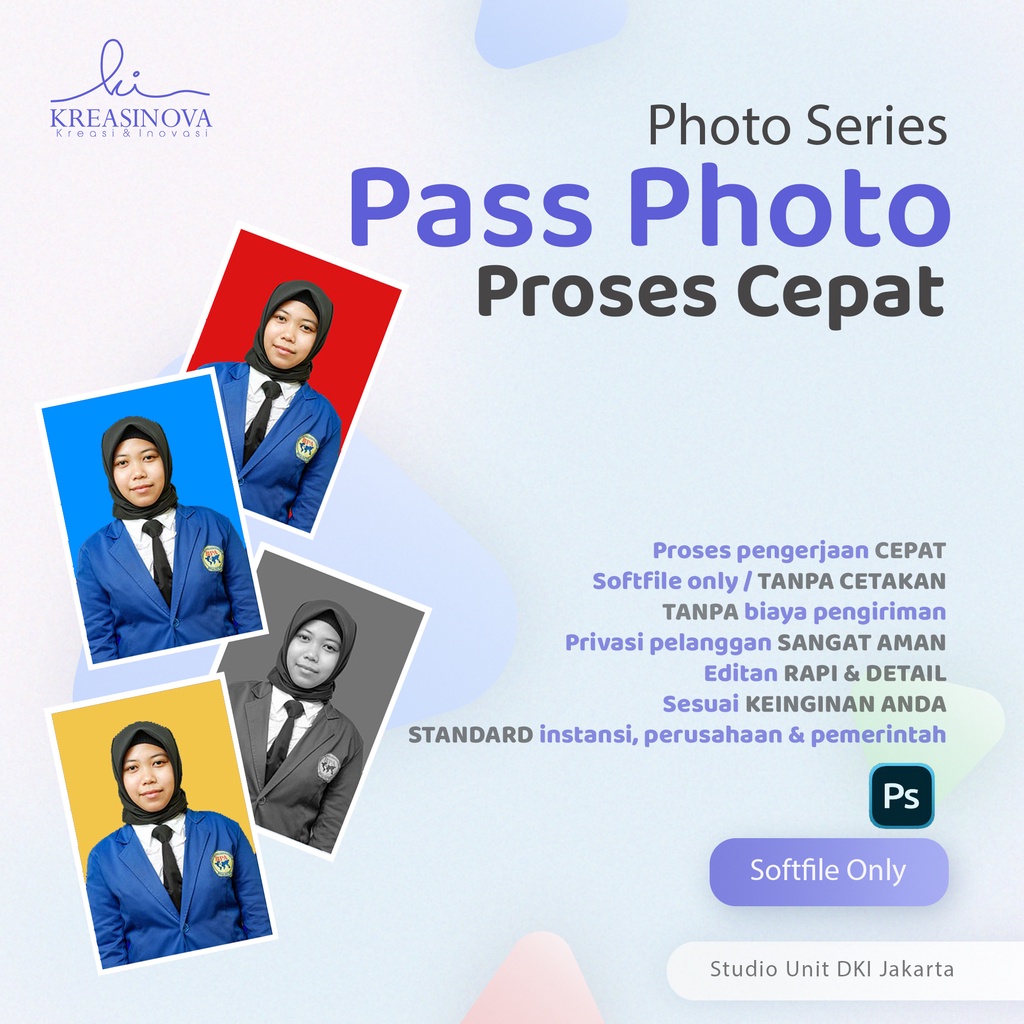 Jual Edit foto / pas foto / foto KTP / ID card / foto produk / ganti ...
