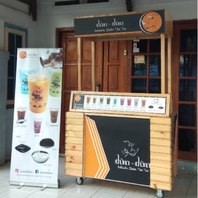 Jual Paket Usaha Boba Es teh Premium Booth Kayu | Shopee Indonesia