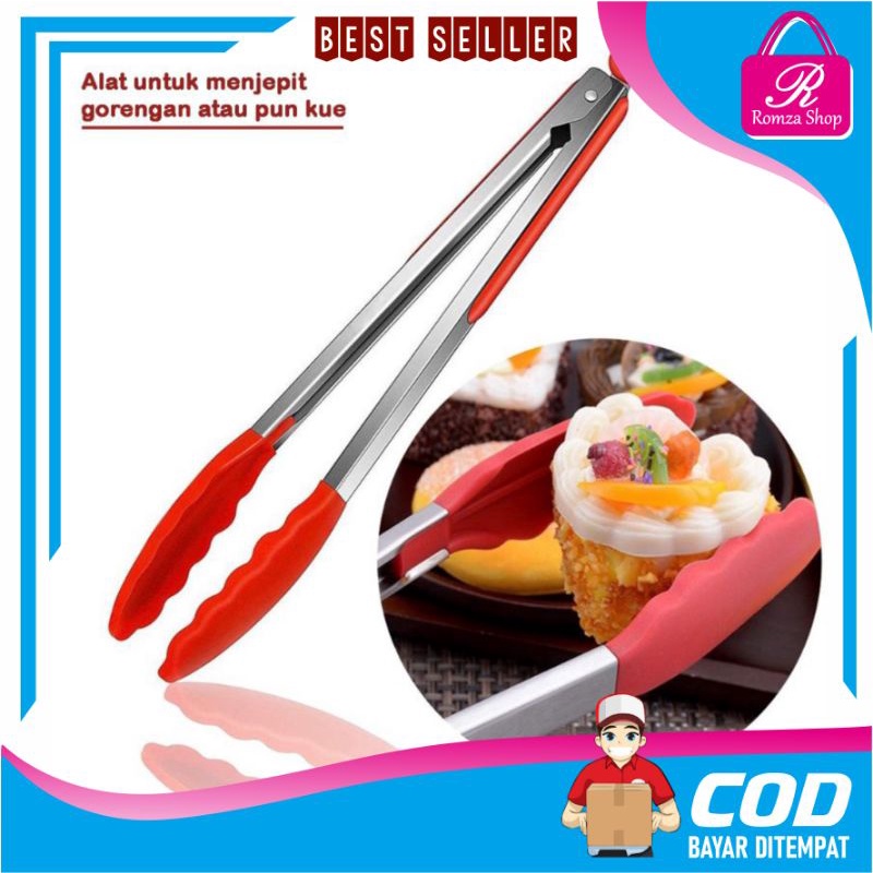 Jual Penjepit panjang / Capitan / Alat Penjepit Capit Jepit Makanan Kue ...
