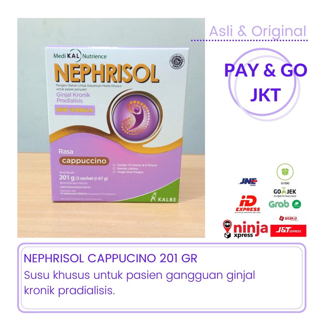 Jual NEPHRISOL CAPPUCINO 201 GR (NUTRISI KHUSUS PASIEN GINJAL KRONIK ...