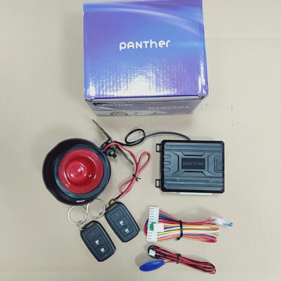 Jual Car Alarm System Security Remote Control Key Button Entry Engine ...