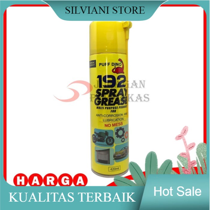 Jual PUFF DINO 192 SPRAY GREASE 420 ML SEMPROT GEMUK PELUMAS ANTI KARAT ...
