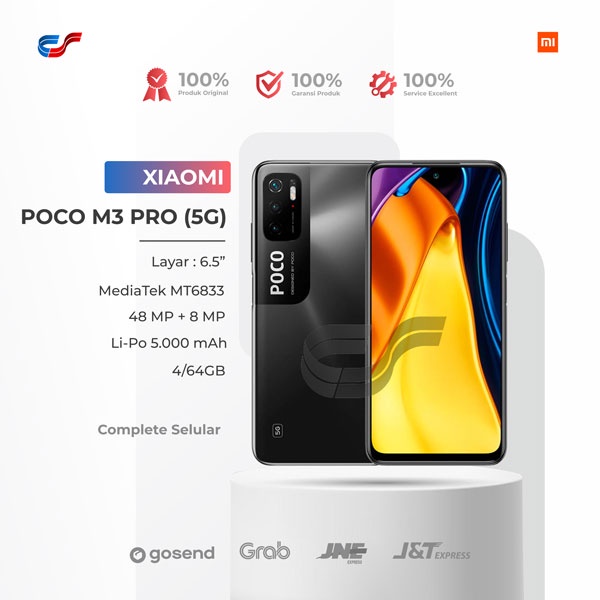 Jual XIAOMI POCO M3 PRO 4GB 64GB (5G) - MediaTek MT6833 - 5000mAH | Shopee Indonesia
