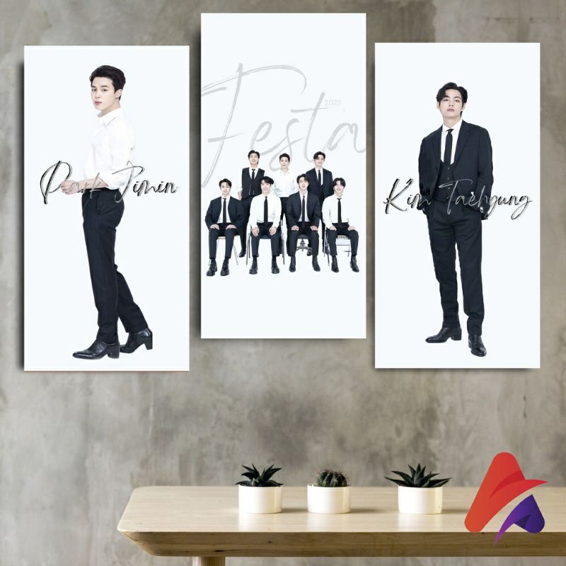 Jual Hiasan dinding BTS Permission to dance poster PTD pajangan dinding ...