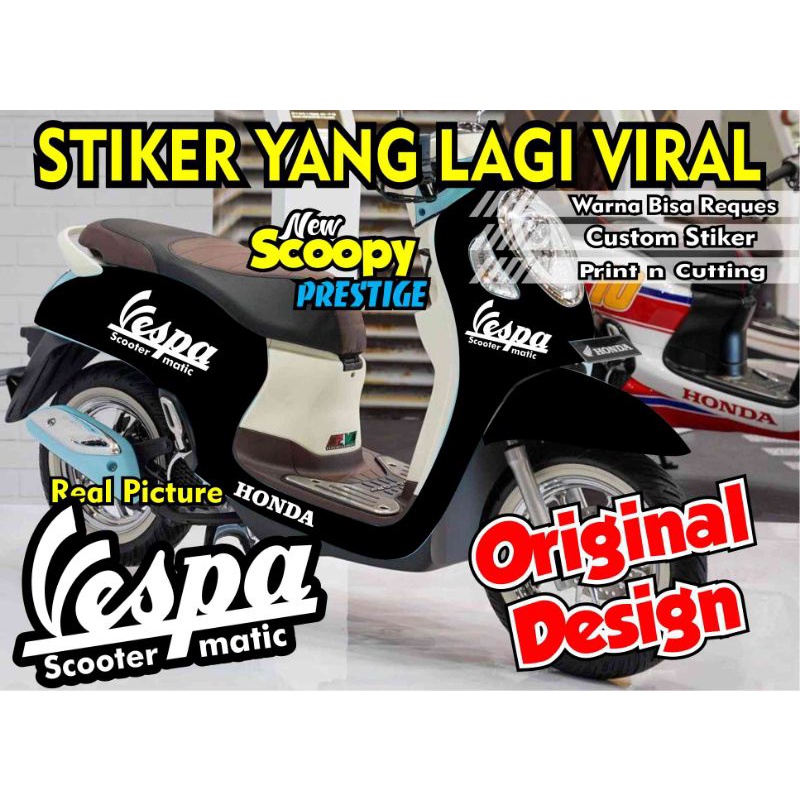 Jual STIKER VESPA SCOOTER MATIC Indonesia|Shopee Indonesia
