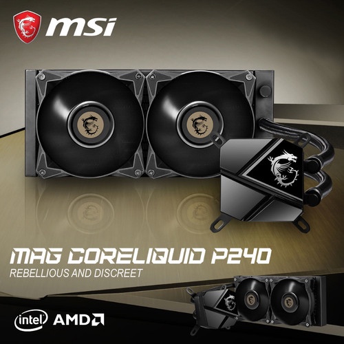 Jual MSI MAG CoreLiquid P240 - AIO CPU Liquid Cooler - 240mm CPU Cooler ...