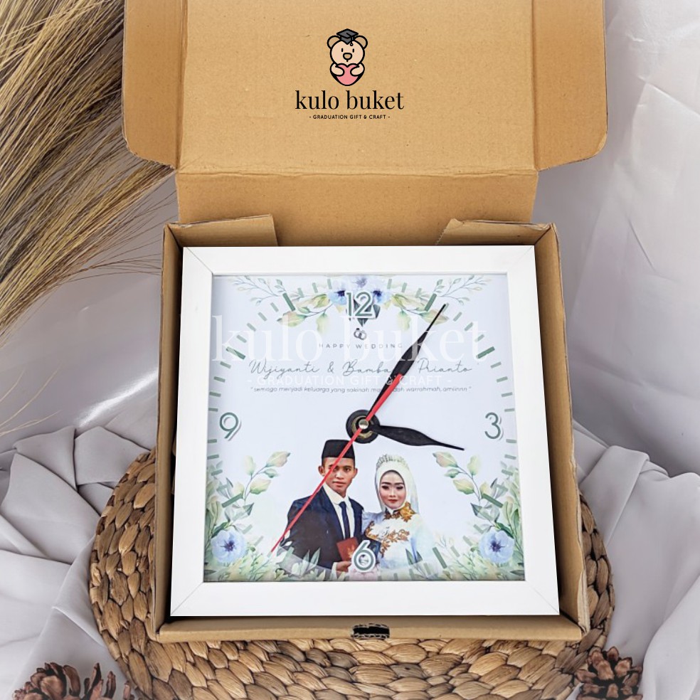 Jual Jam Custom Flora | Kado Jam Dinding \ Gift Box Custom \ Kado ...