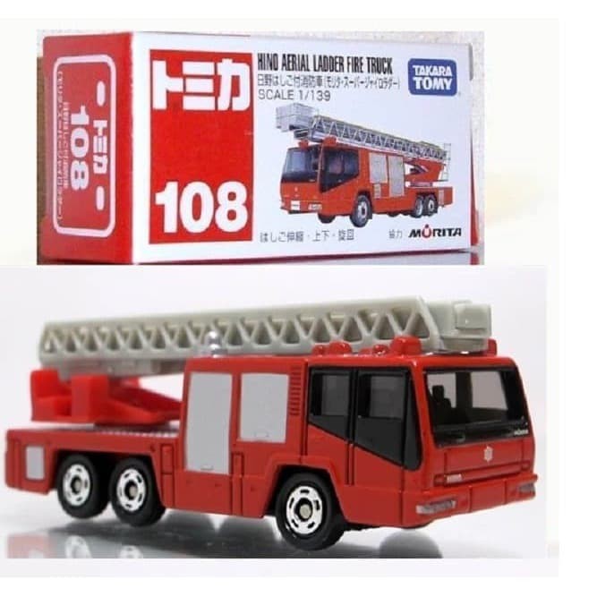 Jual Takara Tomy Hino Aerial Ladder Fire Truck 108 DP | Shopee Indonesia