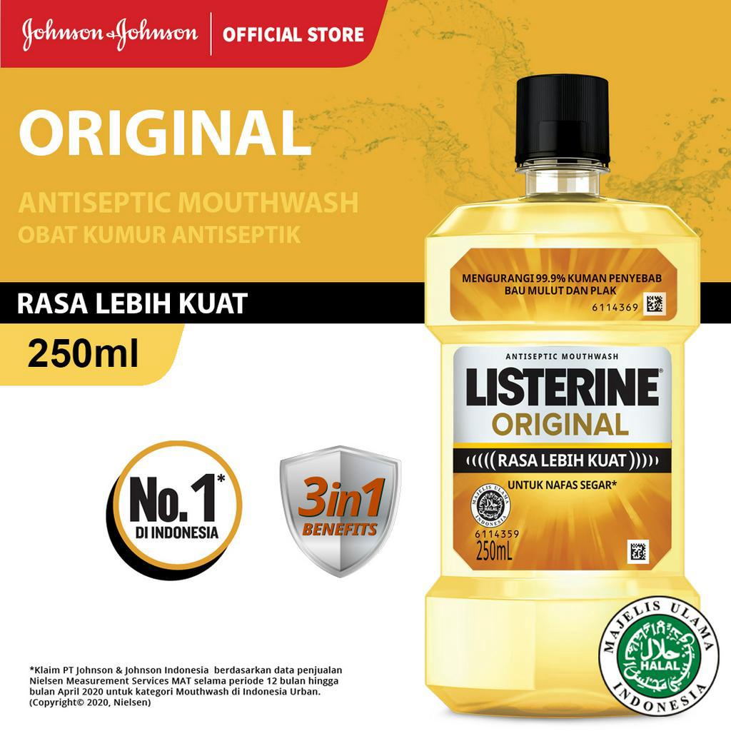 Jual LISTERINE® Original Antiseptic Mouthwash / Obat Kumur Antiseptik 250ml | Shopee Indonesia