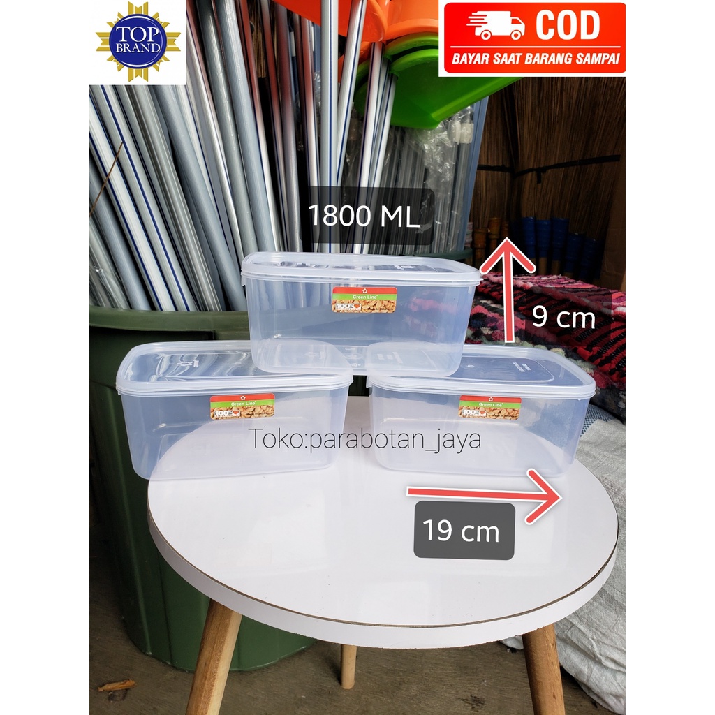 Jual TOPLES KUEH / TOPLES KOTAK 1800 ML TOPLES KOTAK 1 PCS | Shopee ...