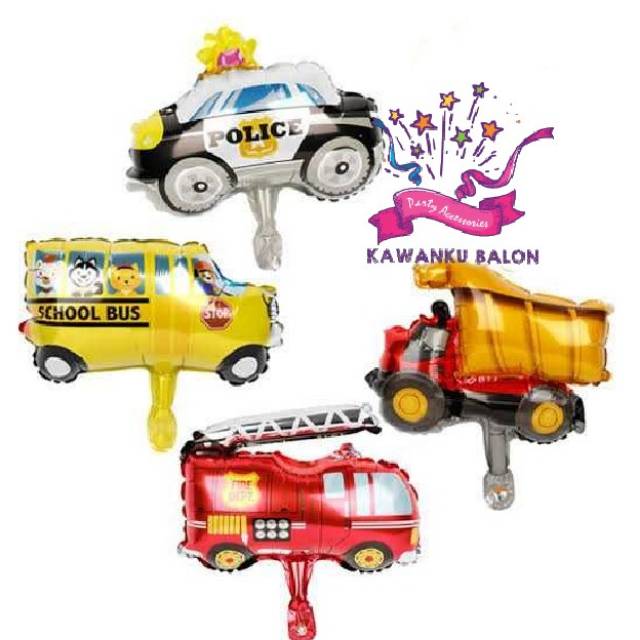 Mobil Mini Balon Foil/Balon Foil Mobil/Balon Foil Polisi Mini/Balon ...