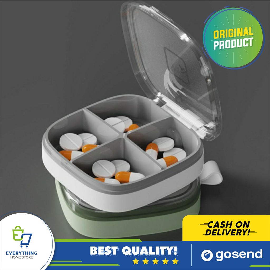 Jual Kotak Obat Vitamin Harian Tempat Obat Pill Box Wadah Obat 4 & 6 ...