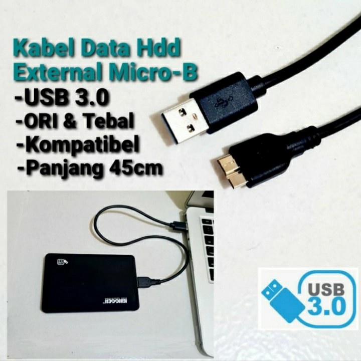 Jual Kabel Data Hardisk Eksternal Usb 3.0 High Quality | Shopee Indonesia