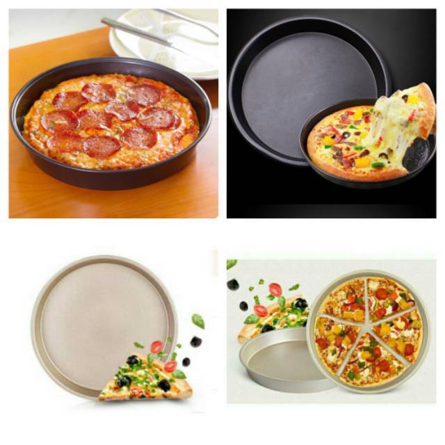 Loyang Pizza Bulat anti lengket/Cake Bulat /Bolu Loyang Kue / spuit ...