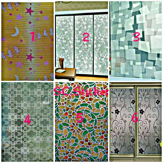 Jual Sticket kaca motif & stiker kaca polos sangat cocok buat ,gedung ...