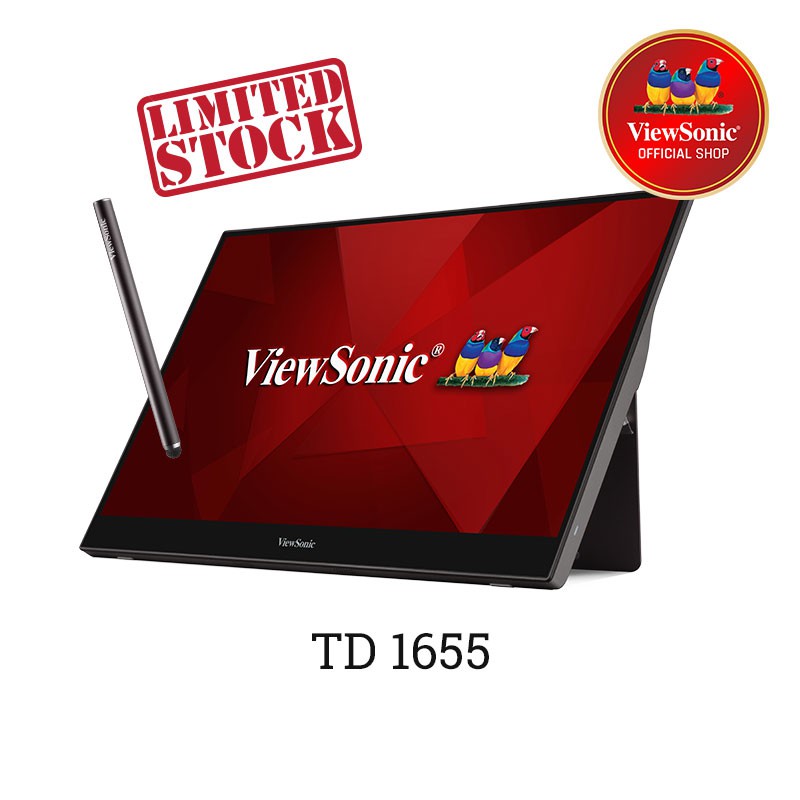 ViewSonic TD1655 - 15.6" Portable Touch Monitor | 1080p | USB-C ...