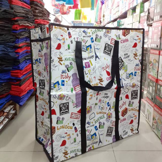 Jual TAS KARUNG.(TERPAL)JUMBO NO.2 ( 50 X 55 X 24 ) Indonesia|Shopee ...