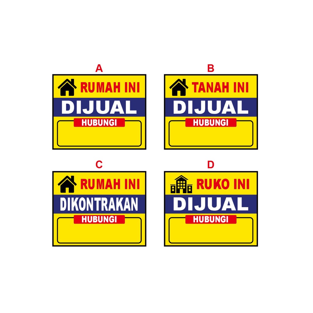 Jual SPANDUK RUKO RUMAH DIJUAL DIKONTRAKAN BANER MMT CETAK CEPAT TANPA ...