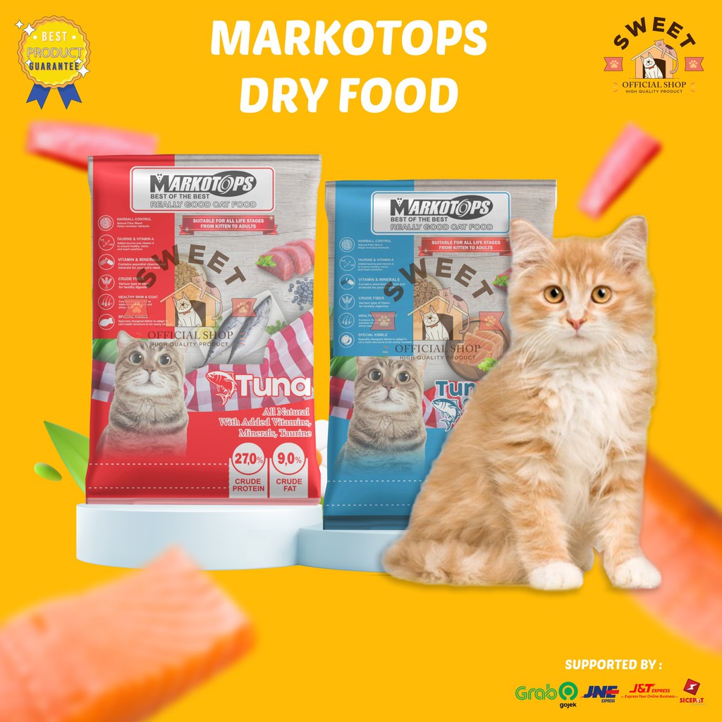 Jual MARKOTOPS MAKANAN KUCING KERING 1 KG - MARKOTOPS DRY FOOD 1 KG ...