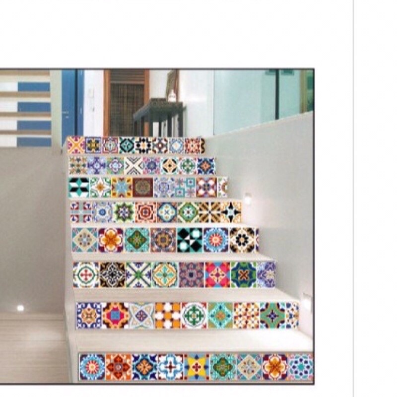 Jual STIKER DINDING LANTAI TANGGA TEGEL 30Cm X 45CM | Shopee Indonesia