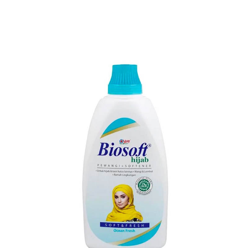 Jual Biosoft Hijab Pewangi + Softener Ocean Fresh botol 900 ml Indonesia|Shopee Indonesia