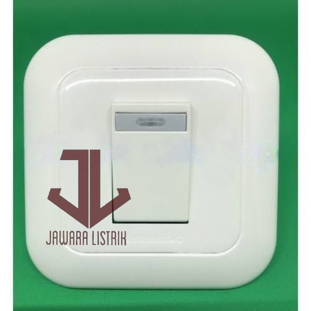 Jual SAKLAR ENGKEL SINGLE PANASONIC ILUMINASI LAMPU WEJ5571 + FRAME ...