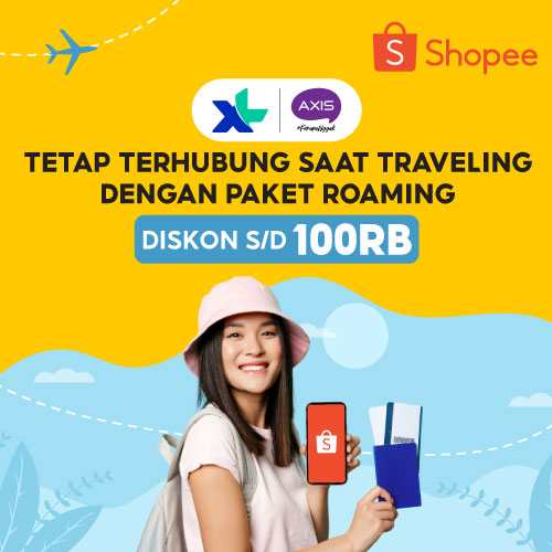Promo XL & Axis Roaming, Diskon S/D 100RB