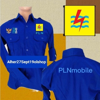 Jual big size Kemeja PLN mobile baju PLN mobile seragam PLN mobile baju ...