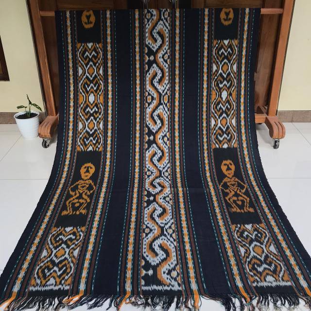 Jual Kain Tenun Ikat Nusantara Terbaru Motif Coklat Etnik Asli | Shopee ...