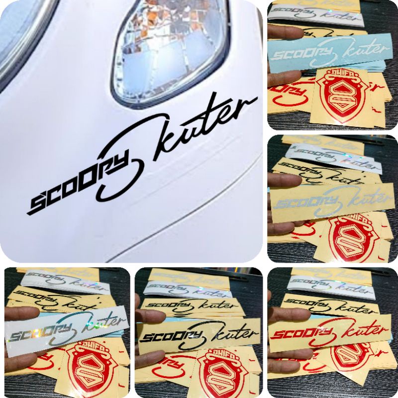 Jual stiker cutting scoopy skuter scoopy signature | Shopee Indonesia
