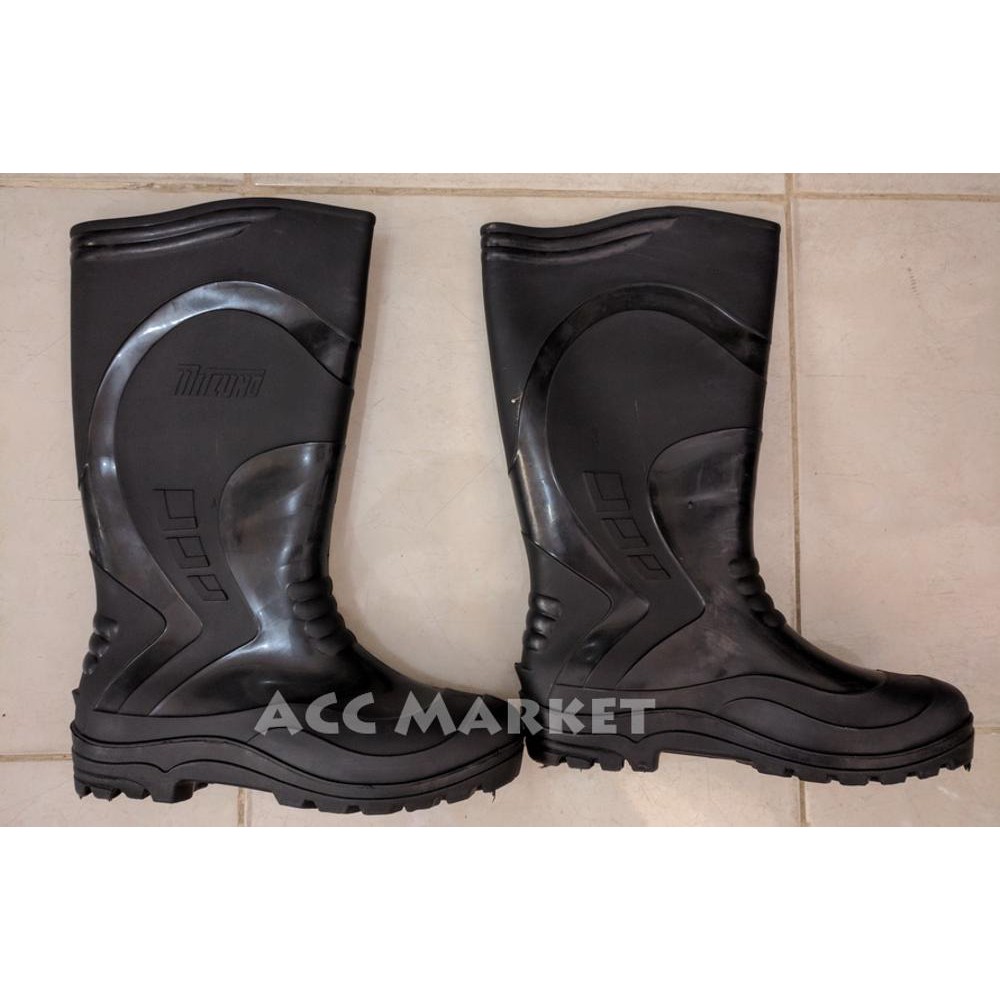 Jual Sepatu Boot 42 28 Karet Hitam Bot Boots Bots Proyek Banjir Kebun ...