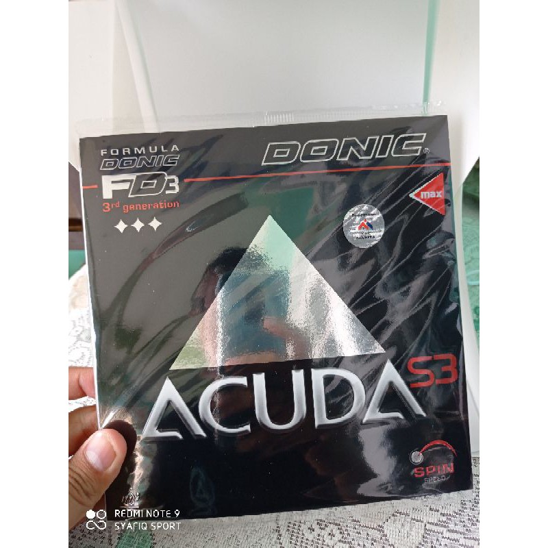 Jual KARET TENIS MEJA DONIC ACUDA S3 ORIGINAL | Shopee Indonesia