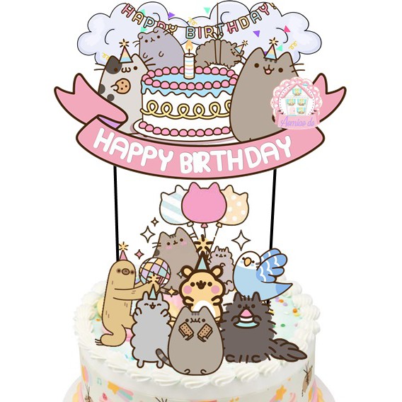 Jual PUSHEEN CAKE TOPPER | Shopee Indonesia