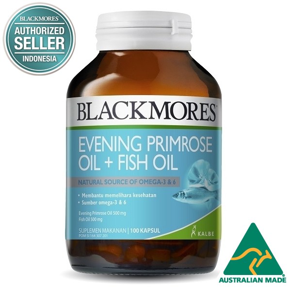Blackmores Evening Primrose Oil + Fish Oil BPOM Kalbe 100's - EPO ...