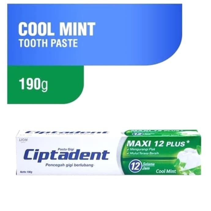 Jual CIPTADENT MAXI PLUS COOL MINT 190G | Shopee Indonesia