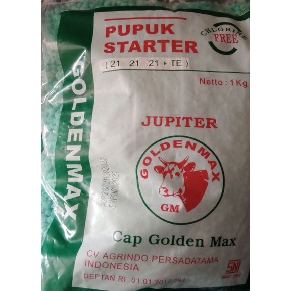 Jual PUPUK STARTER CAP GOLDENMAX JUPITER 21+21+21 | Shopee Indonesia