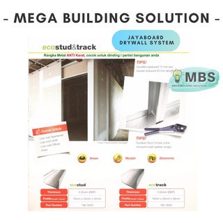 Jual Metal Stud Jayaboard 76mm / Jaya BMS Partition Rangka Partisi Besi ...
