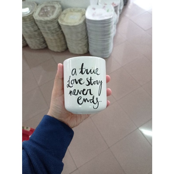 Jual Mug Keramik SANGO Gelas Valentine Quotes Kata Bijak True Love ...
