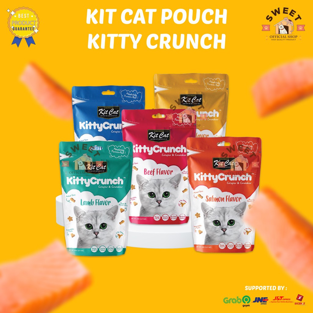 Jual KIT CAT KITTY CRUNCH SNACK KUCING KERING 60 GR - KIT CAT KITTY ...