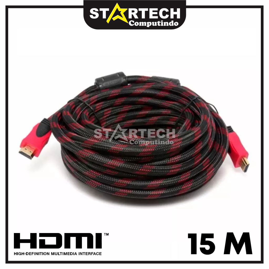 Jual Kabel HDMI Jaring Merk M-Tech - 15 Meter | Shopee Indonesia