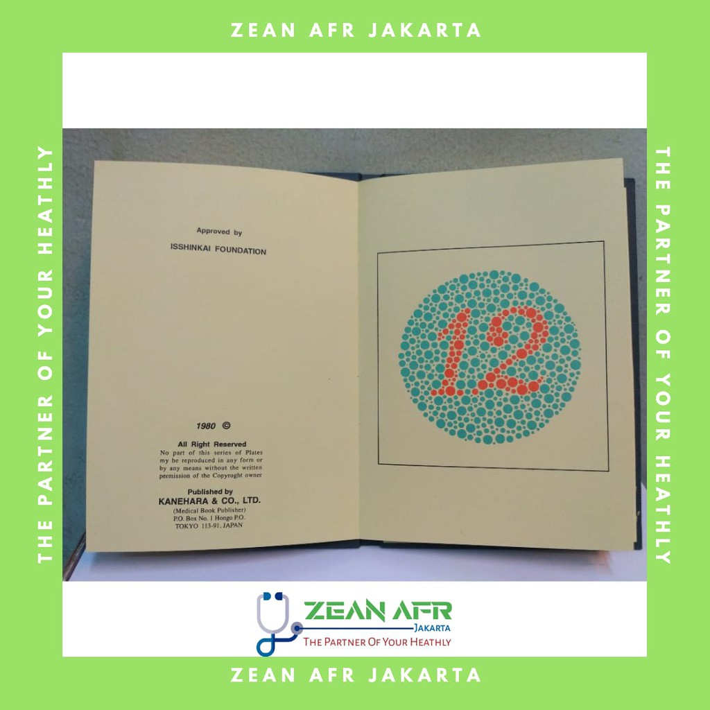 Jual Ishihara Buku Tes Buta Warna 14 Plates Buku Isihara | Shopee Indonesia