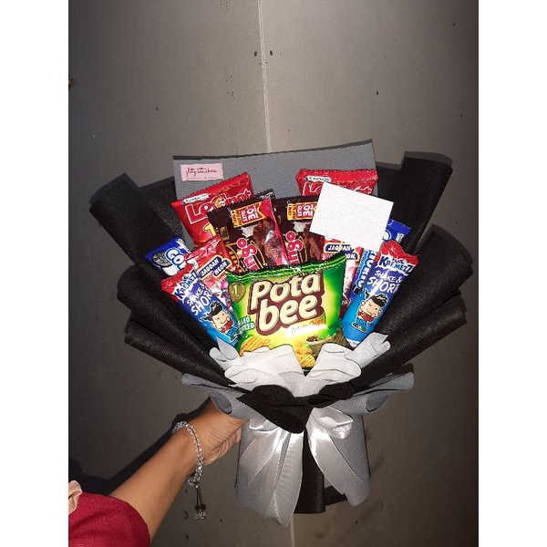 Jual [302POTA] Mini Snack Buket/Snack Bouquet/Buket Makanan/Buket ...