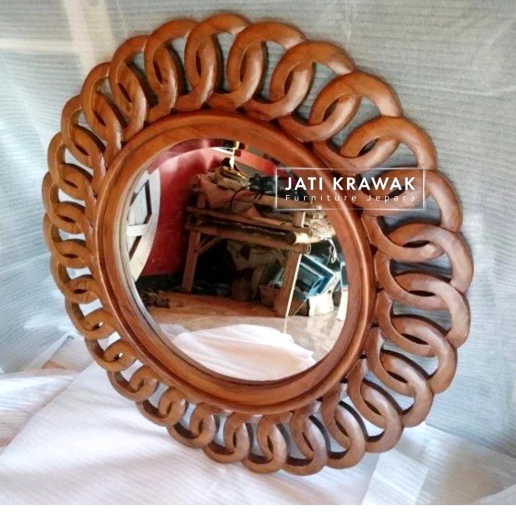 Jual Cermin dinding ukiran rantai. Figura cermin dinding ukiran rantai ...