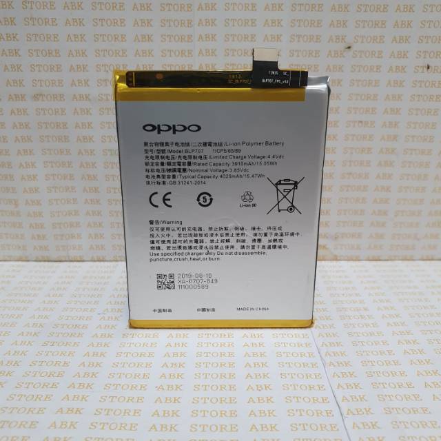 Baterai Original Oppo F11 Batre Battery OPPO BLP707 Original | Shopee ... Baterai Original Oppo F11 Batre Battery OPPO BLP707 Original | Shopee ...